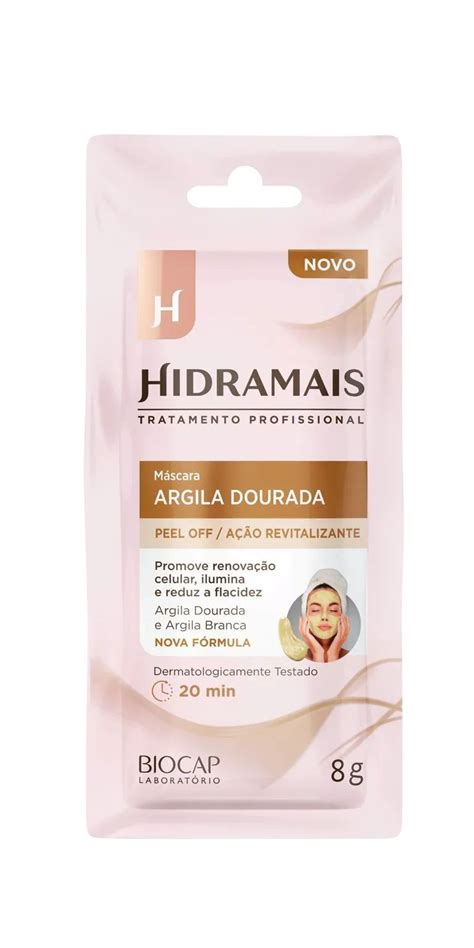 Máscara De Argila Dourada Detox E Revitalização 8g Hidramais Day