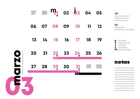 Calendario Tipográfico On Behance