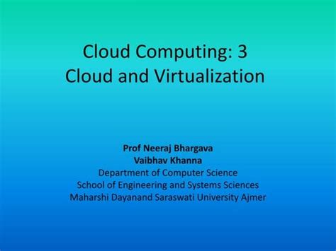 Virtualization In Cloud Computing Ppt