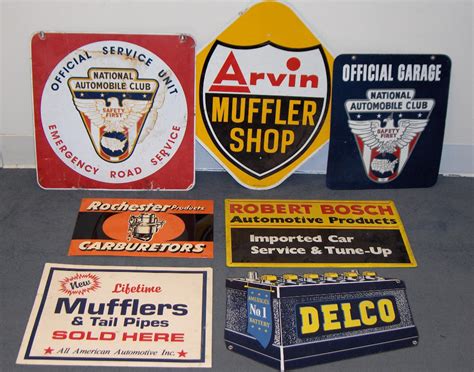 Bonhams Cars A Group Of Seven Assorted Signs