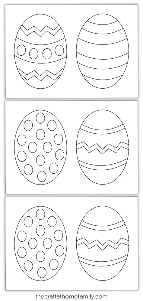 Free Easter Egg Template 9 Easy Crafts Easter Eggs Easter Egg