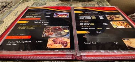 Menu At Mandi House Hyderabad Nh 44