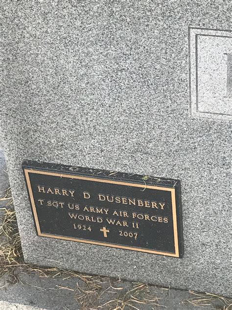 Harry Dale Dusenbery 1924 2007 Find A Grave Memorial