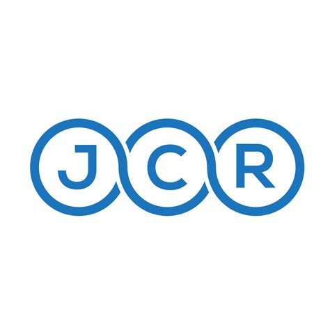 Jcr Letter Logo Design On White Background Jcr Creative Initials