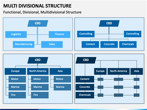 Divisional Structure Organization Chart