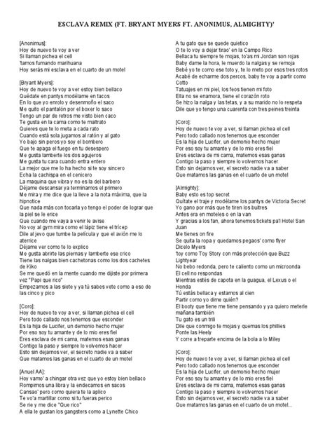 Esclava Remix Pdf Amor