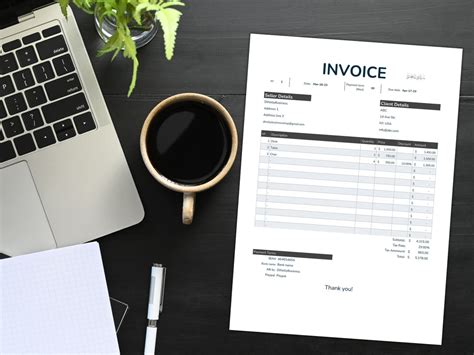 Automated Invoice Template Google Sheets Small Business Template