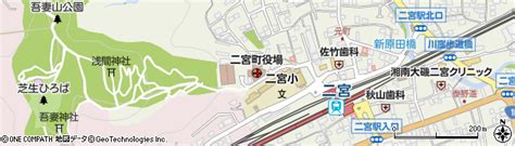 神奈川県中郡二宮町の地図 住所一覧検索｜地図マピオン