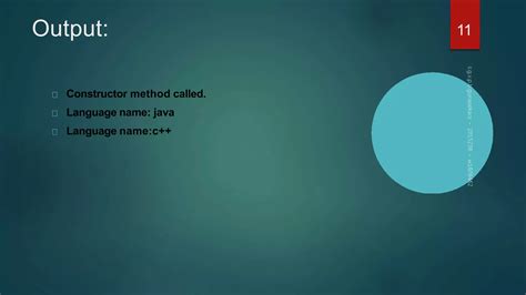 Constructor Oopj Ppt