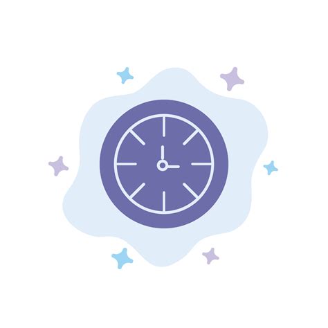 watch timer clock global blue icon on abstract cloud background
