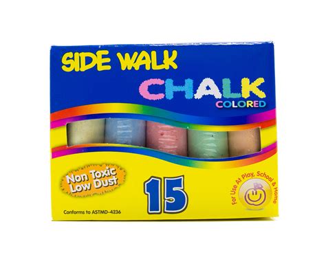 Wholesale Chalk 15 Count Assorted Colors Dollardays