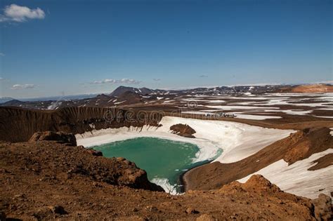 Area Geotermica Del Vulcano Krafla In Islanda Fotografia Stock
