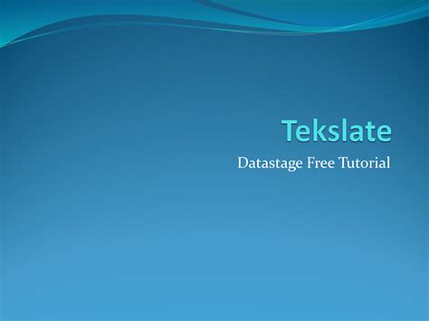 Datastage Free Tutorial Pptx PowerPoint Presentation PPT