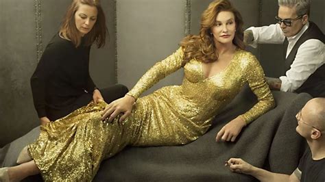 Caitlyn Jenner Sparkles In Gorgeous Gold Gown As She Announces