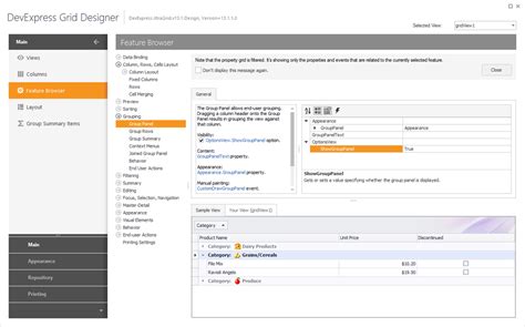 Winforms Grid Control New Designer Devexpress Tutorials