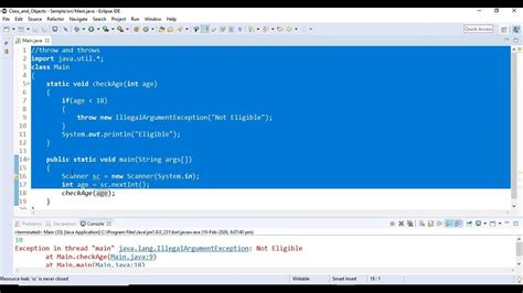 Throw Vs Throws In Java Exception Handling Explained Java Oops