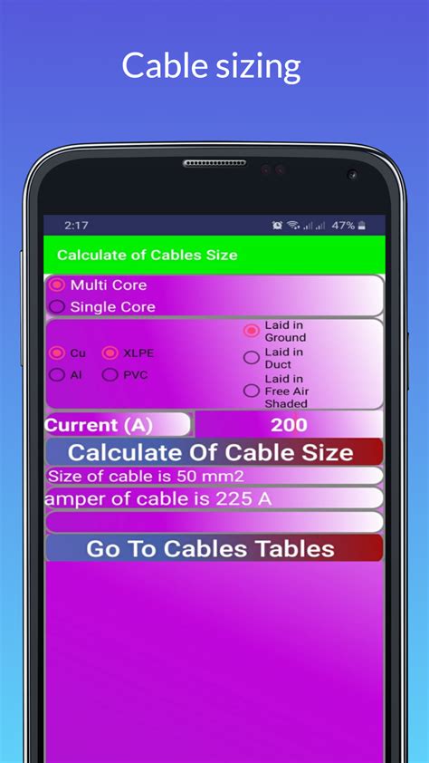Cable Size Calculator Apk Para Android Descargar