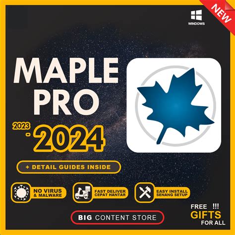 Maplesoft Maple 2024 💯 Easy Install Software 💯 Lifetime Premium 💯 Fast Delivery 💯 Safe Shopee