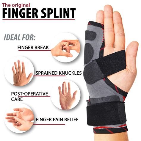 Ortonyx Pinky Finger Splint Wrist Immobilizer Brace Boxer Fracture For 4th