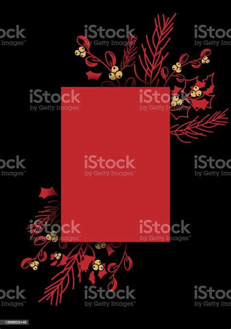 벡터 메리 크리스마스와 새해 복 많은 꽃 배경 텍스트에 대 한 복사 공간 크리스마스 카드 결혼식 초대장 파티 초대를위한 소박한