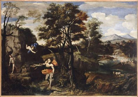 Echo Et Narcisse By Giovanni Angelo Canini Art Print Wall Art
