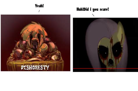 Dishonesty And Zalgo Fluttershy By Sapphireangel12 On Deviantart