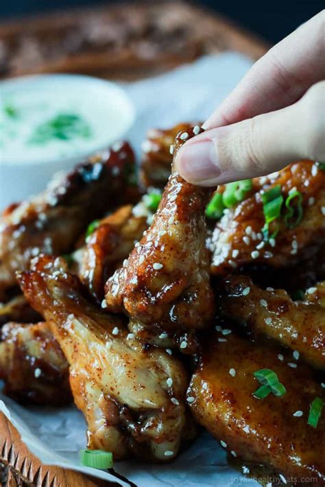 Tangy Honey Mustard Baked Chicken Wings Joyful Healthy Eats