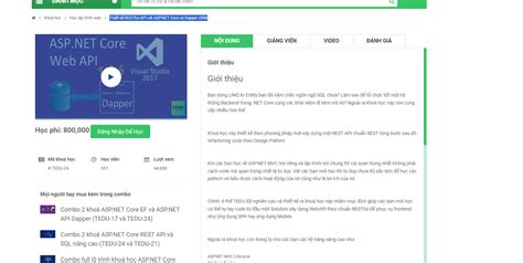 Share Thiết Kế Restful Api Với Aspnet Core Và Dapper Orm