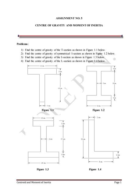 Centroid And Moi Table Docx