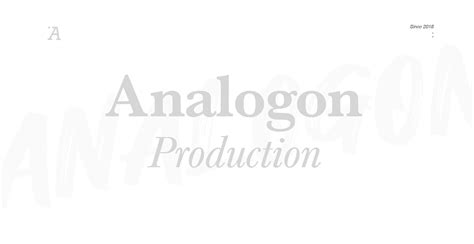 Analogon Portfolio On Behance