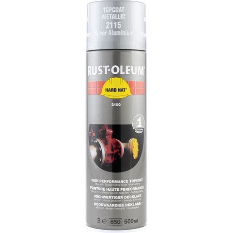 Hard Hat® High Performance Topcoat Primer Silver Aerosol 500ml Mesco