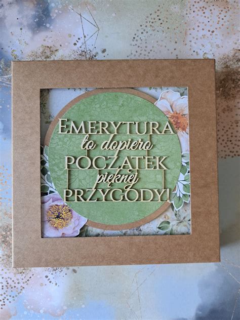 Kartka z okazji emerytury w pudełku Sklep Online Artyferia