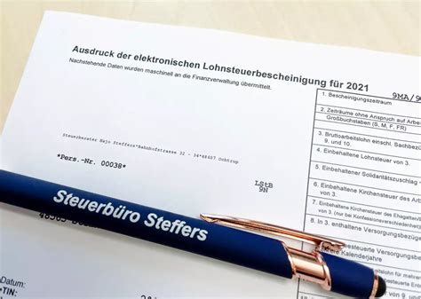 Lohnbuchhaltung Steuerbüro Steffers