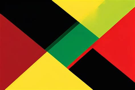 Colorful Abstract Geometric Shapes Design Premium Ai Generated Image