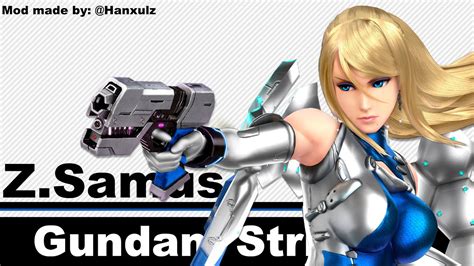 SSBU Zero Suit Samus Gundam Striker YouTube