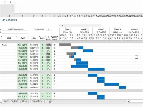 Customizable Gantt Chart In Excel Upwork