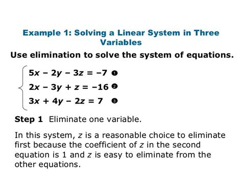 How To Solve Three Variable Equations Using Elimination Tessshebaylo