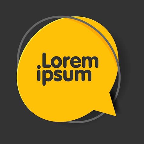 Premium Vector Trendy Flat Geometric Speech Bubble Banner