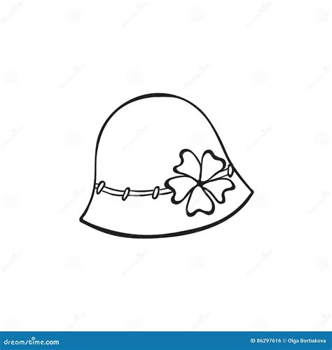 Hat Outline Icon Stock Vector Illustration Of Fashion 86297616