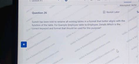 1 Section 1 Question 26 Attempted 14 50 StudyX