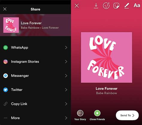 Instagramのストーリーにspotifyを背景付きで追加する方法
