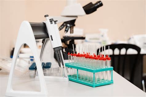 Medical Equipment For Blood Test And Analysis Using Microscope Micro