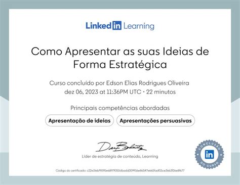 Edson Elias Rodrigues Oliveira No Linkedin Certificate Of Completion