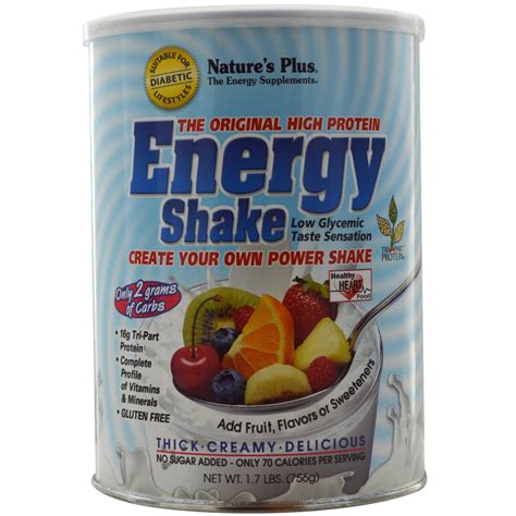 Natures Plus Energy Shake The Original High Protein 1 7 Lbs 756 G