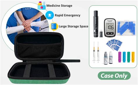 Icimbi Diabetic Supplies Travel Case Carrying Case