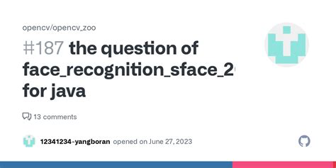 the question of face recognition sface 2021dec int8 for java · issue