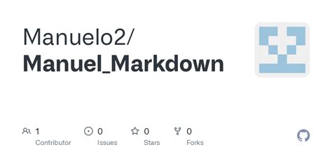 GitHub Manuelo Manuel Markdown