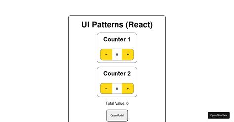 Ui Patterns Omniverse Codesandbox