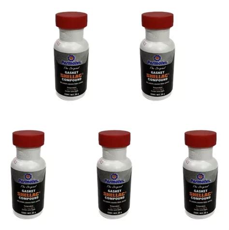 Sellador Juntas Gasket Shellac Compund Permatex 56g 5 Pzs Envío gratis