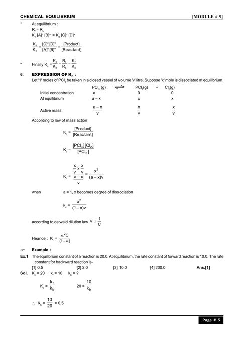 Download Chemical Equilibrium Class 11 Notes For Iit Jee And Neet
